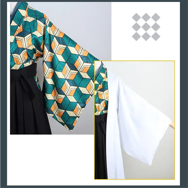 Anime Demon Slayer Sabito Kimono Cosplay Costume - AllCosplay.com