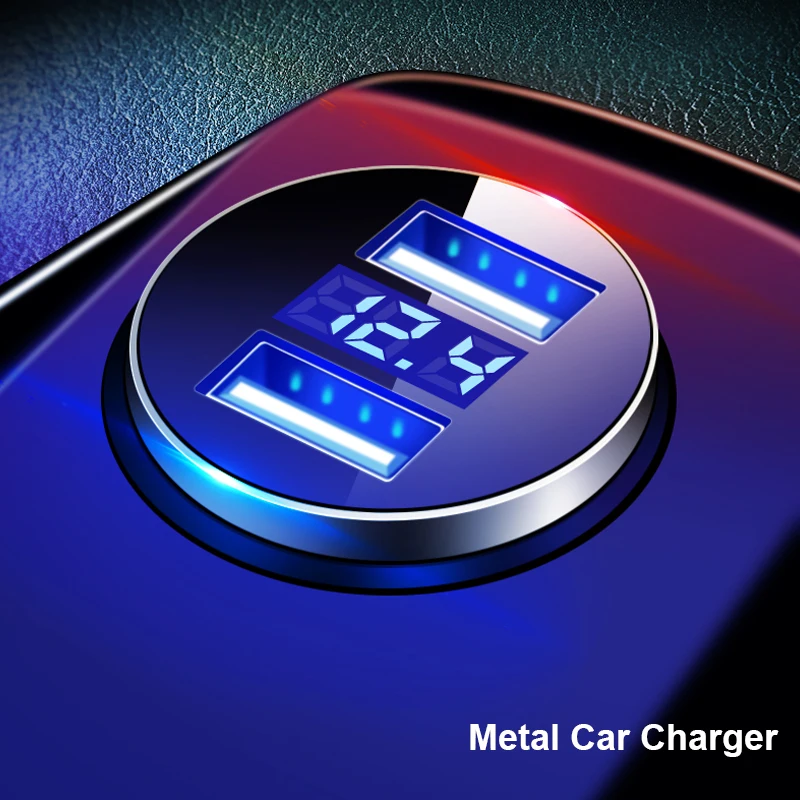 Car-Charger-2-Port-LCD-Display-Cigarette-Socket-Lighter-For-BMW-E46-E39 ...