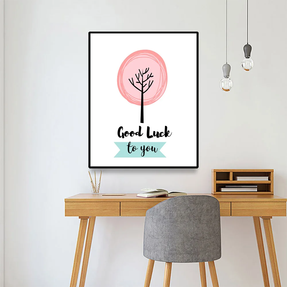 Wall Art Canvas Painting Lucky tree Good luck to you Meaningful ...