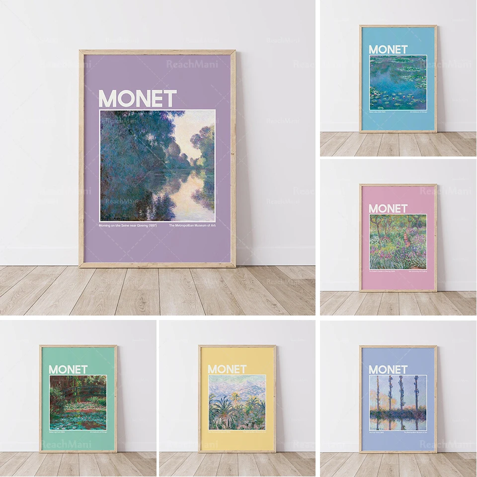Art & Collectibles Monet Landscape Painting Museum Print Claude Monet ...