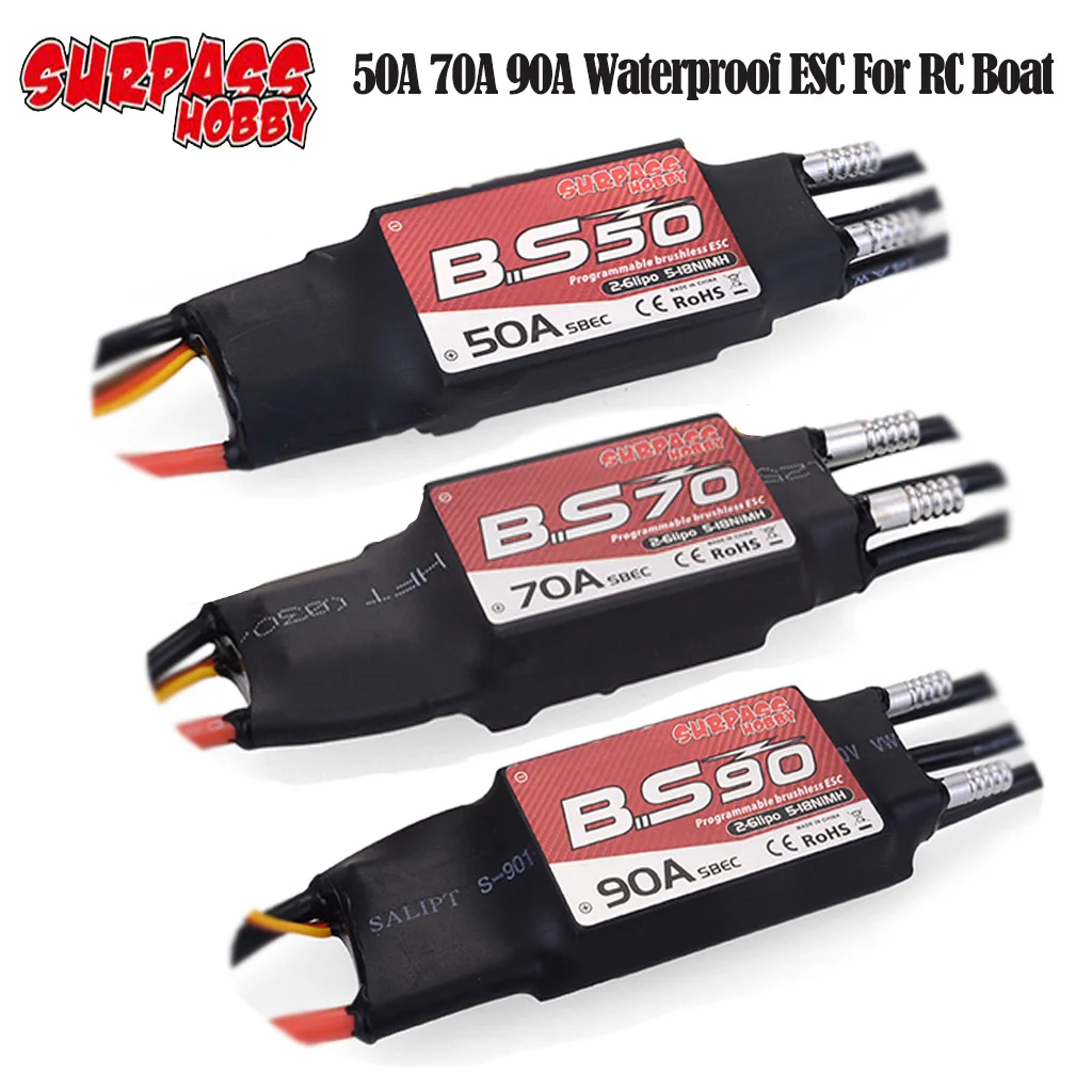 Waterproof-50A-ESC-Boat-Brushless-Electric-Speed-Controller-2-6S-Lipo ...
