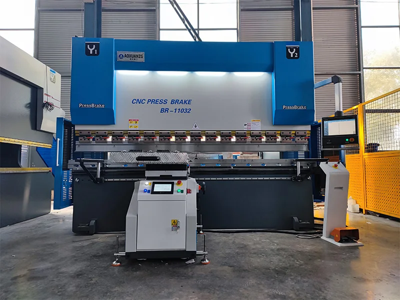 Buy New Hydraulic Bending Machine, CNC EL15T System Press Brake, 4+1 Axis Folding Bender With ...