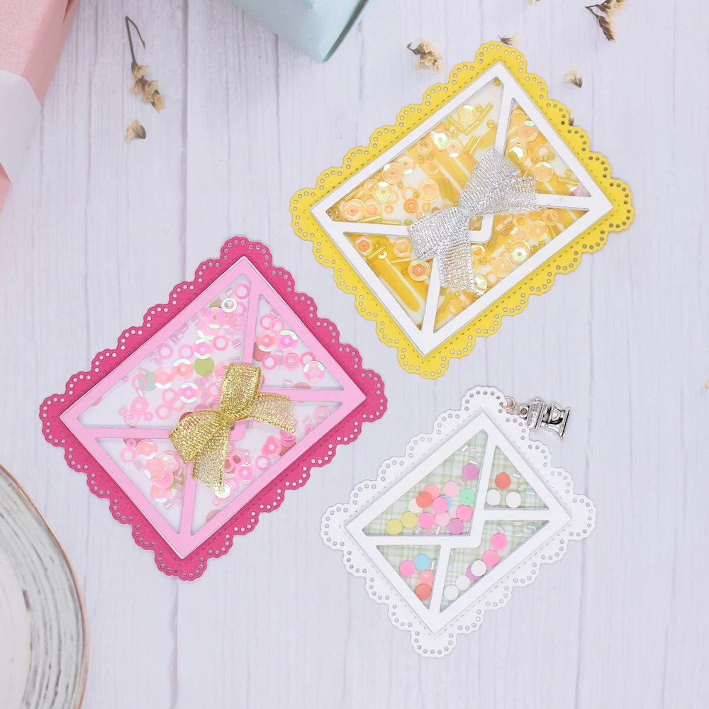 Kljuyp Envelope Shakers Metal Cutting Dies Scrapbook Paper Craft ...