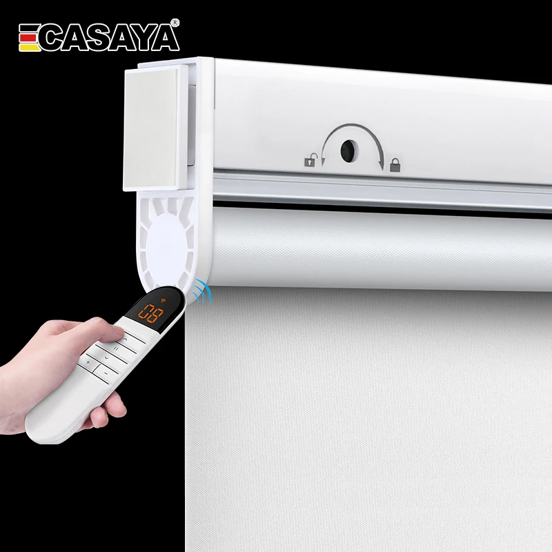 Stores-enrouleurs-lectriques-en-tissu-occultant-semi-complet-stores ...