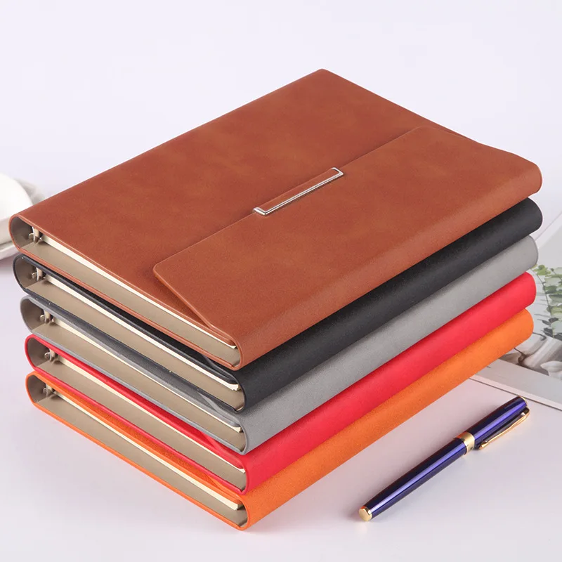 2021 New Binder Notebook Pu Leather Bible Notepad Folder A5 B5 Diary ...