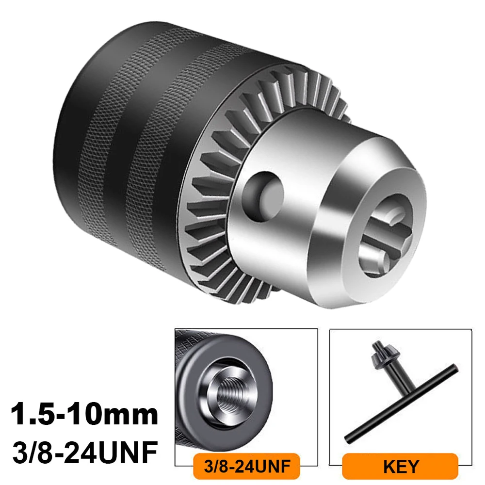 1-5-10mm-Drill-Chuck-3-8-24UNF-Rotary-Hammer-Screwdriver-Impact-Wrench ...