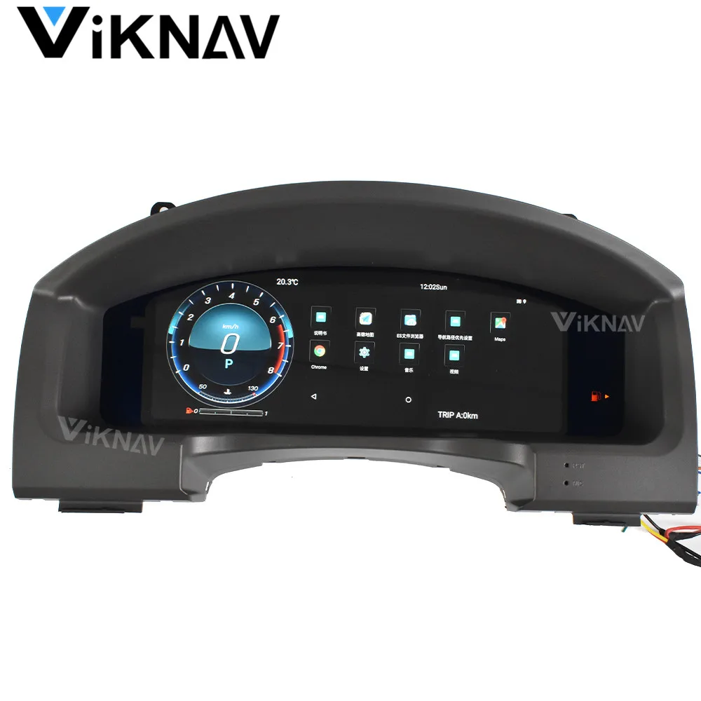 Car LCD Meter instrument dashboard screen 12.3 inch Android 9.0 Car GPS ...