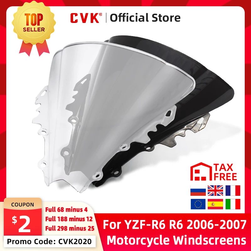 CVK-Motorcycle-Windshield-Spoiler-Windscreen-Air-Wind-Deflector-For ...
