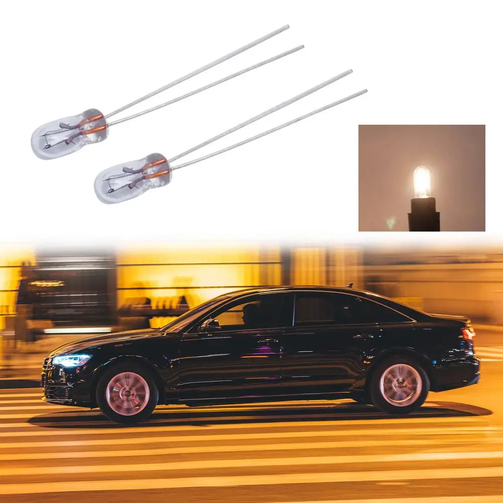 10 Pcs Automobile Instrument Light T3 Light Bulb Car Abs 12v 30ma For ...