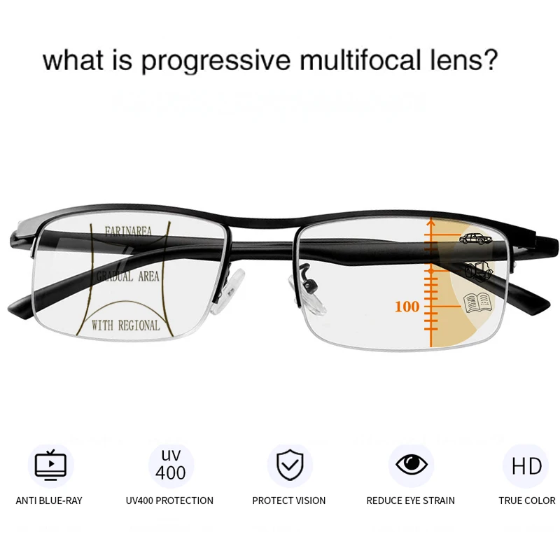 2021 Near far Dual purpose Progressive Multi focus Reading Glasses 2021-near-far-dual-purpose-progressive-multi-focus-reading-glasses