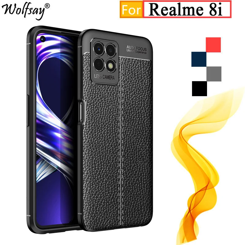 For Oppo Realme 8i Case For Realme 8i Anti-knock Housings Bumper ...