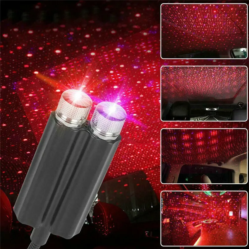 Car Roof Star Light Romantic Interior LED Atmosphere Galaxy Lamp Night ...