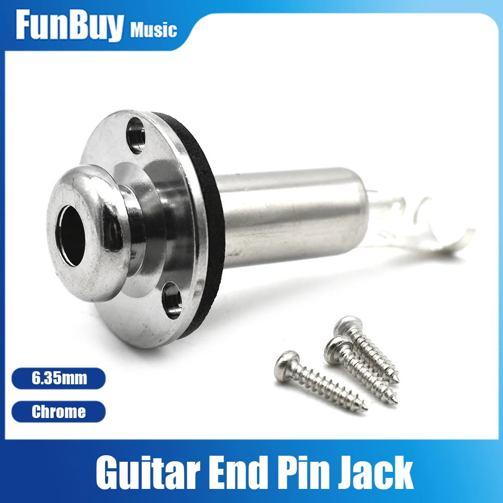 Acoustic Electric Guitar Endpin Output Input Jack Guitar Strap Plug ...