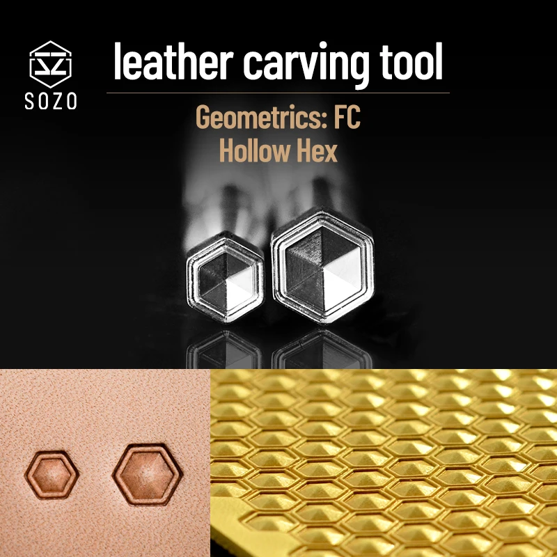 SOZO-FC-Hollow-Hex-Leather-Work-Stamping-Tool-Carving-Pattern-304 ...