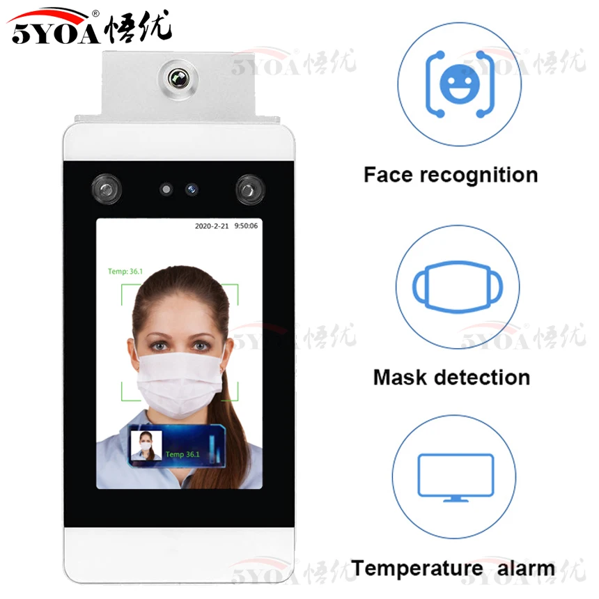 Face-Recognition-Temperature-Measurement-Terminal-IR-Infrared-System ...