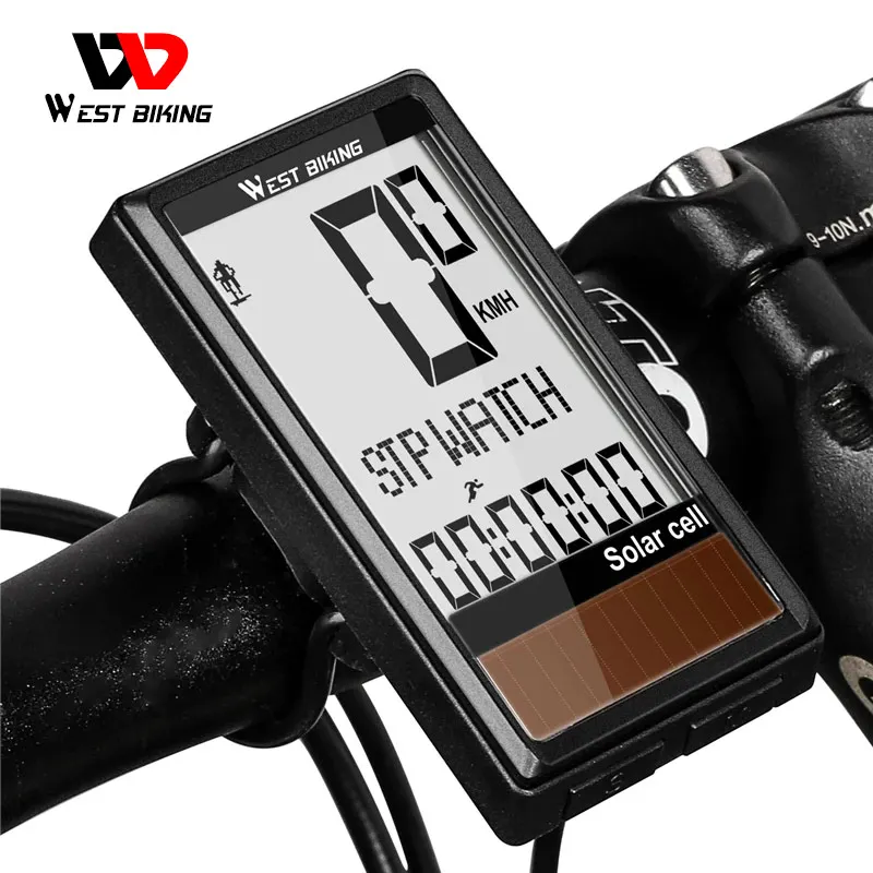 Solar-Cell-5-Languages-Wireless-Bike-Computer-Auto-ON-OFF-Cycling ...
