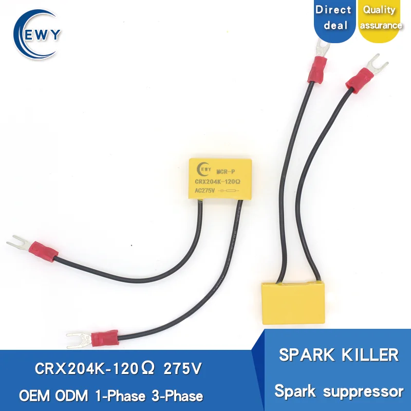 Spark-killer-MCR-P-CRX204K-120ohm-275V-spark-quencher-rc-Resistance ...