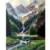 Gatyztory Frame Green Tree Lake Diy Painting By Numbers Landscape ...