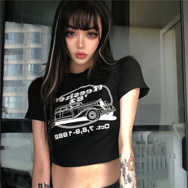 Goth Girls Belly Button