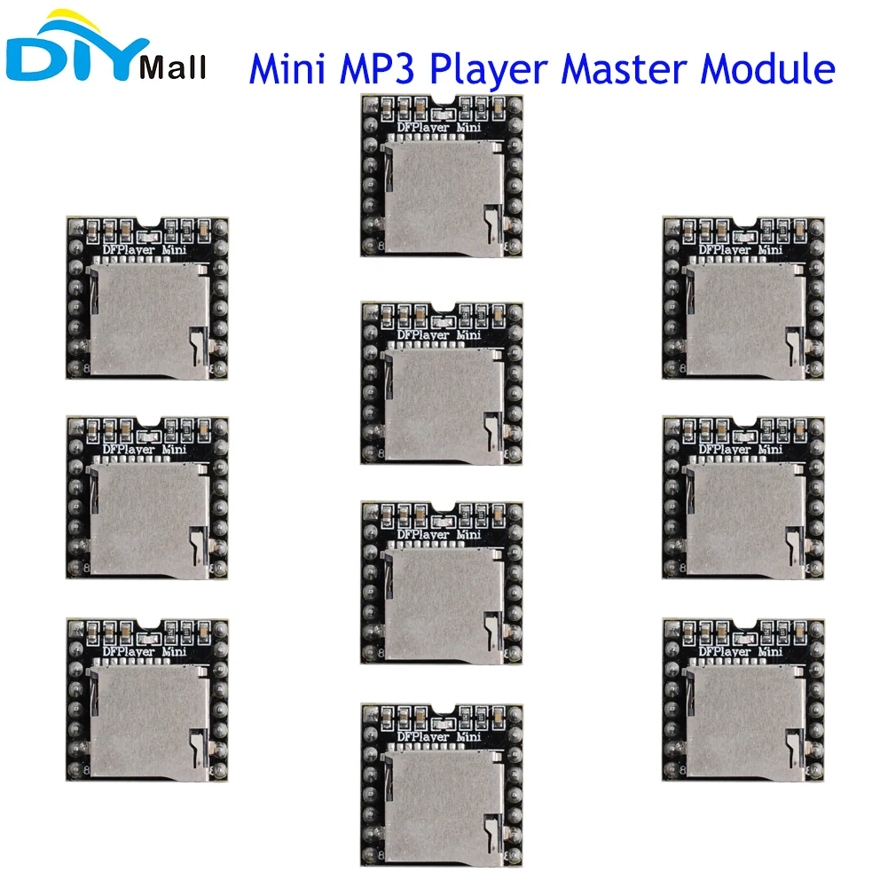 10pcs-Mini-MP3-Player-Master-Module-with-Simplified-Output-Speaker ...