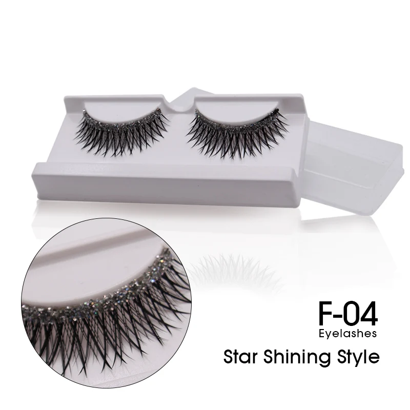 Black Feather Eyelashes