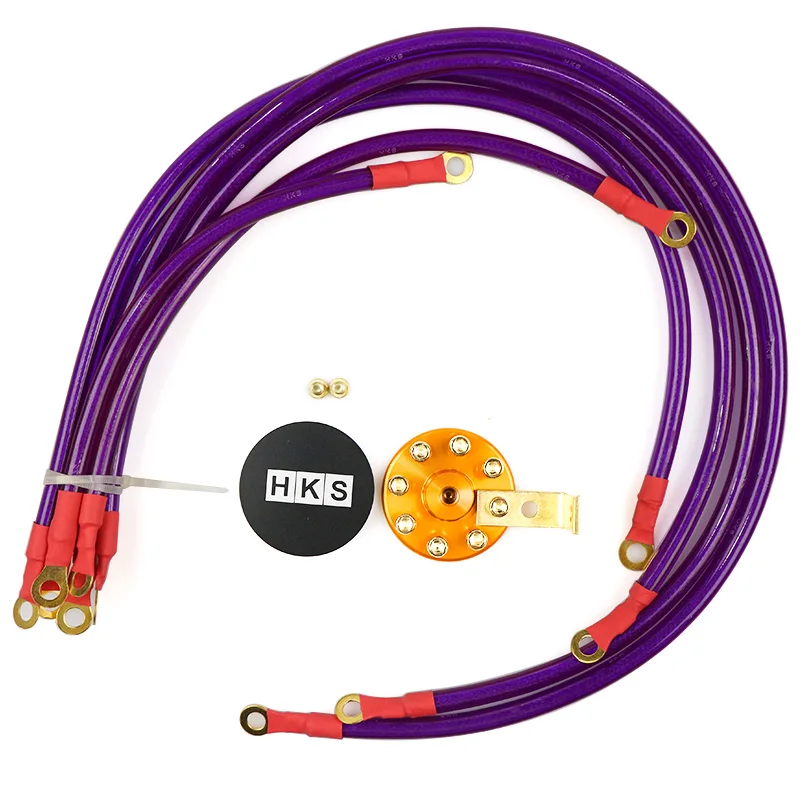 Universal 10MM 8- Point Octagon 6 in 1 Car Battery Earth Ground Cables ...