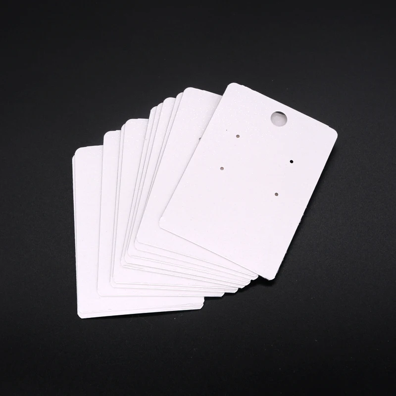 PVC-Sticker-Earings-Display-Card-5-7cm-White-Plastic-Ear-Clip-Cardboard ...