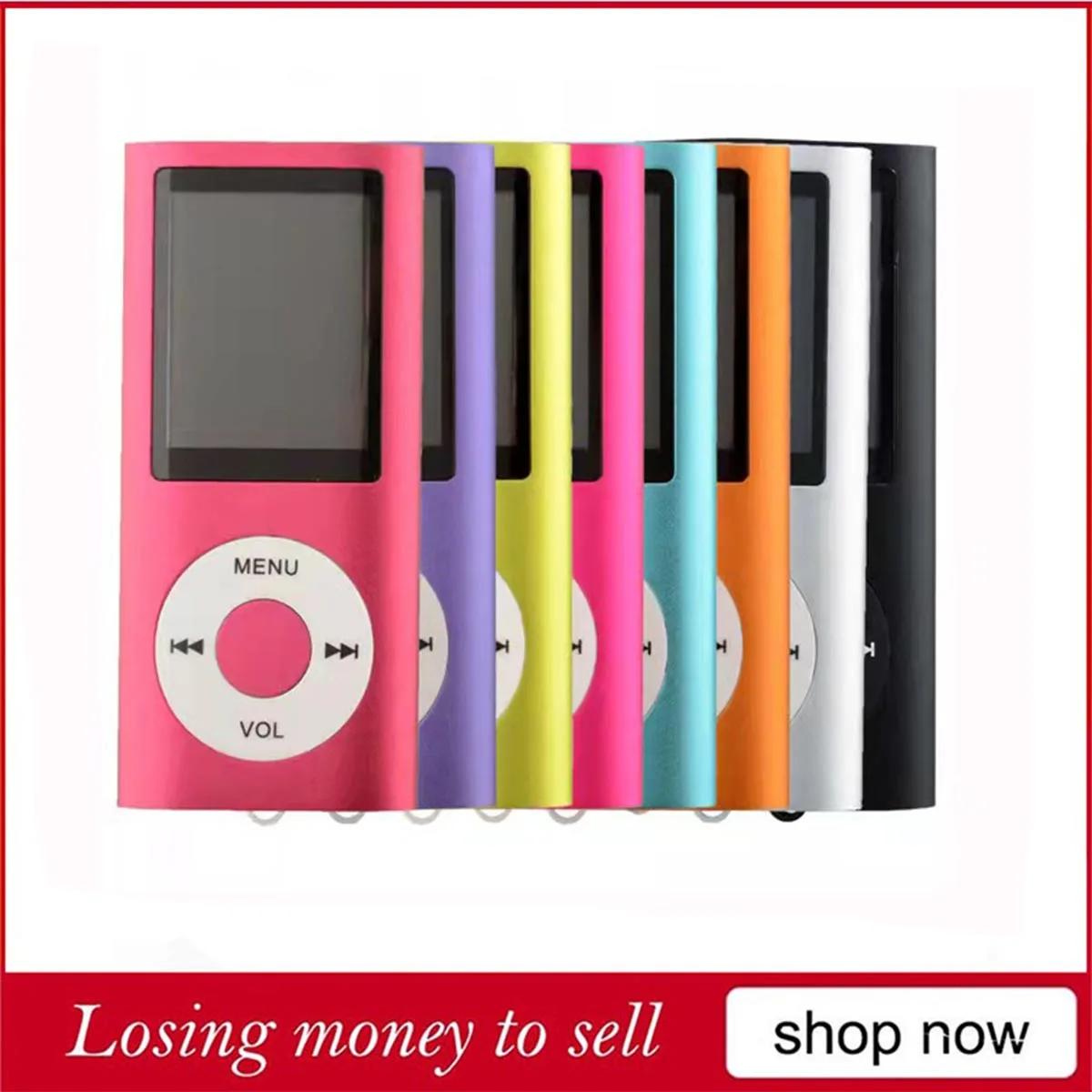 Portable Mp3 Player HiFi Music Player Digital LCD Screen Voice ...
