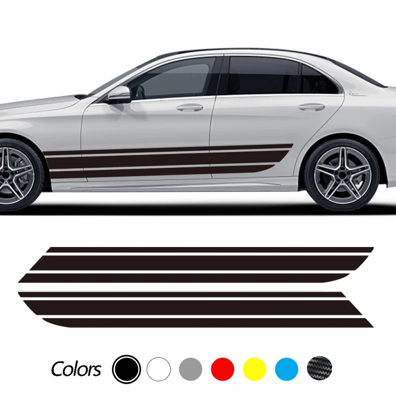 Car-Stickers-Decals-Funny-Long-Big-Stripe-Vinyl-Body-Film-Stylish ...