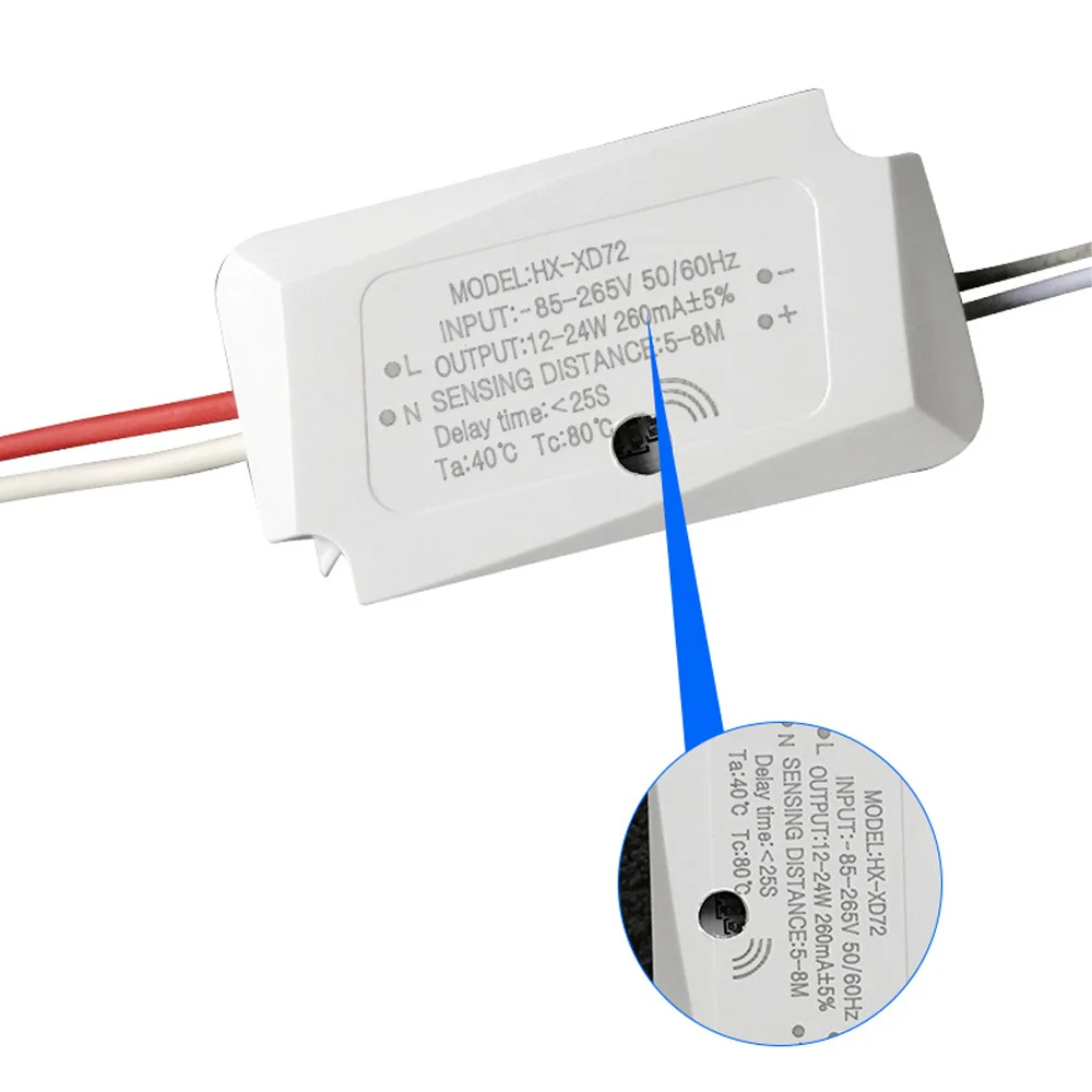 Radar Motion Sensor LED Driver 12W-24W for Outdoor Wall Lamp Replace ...