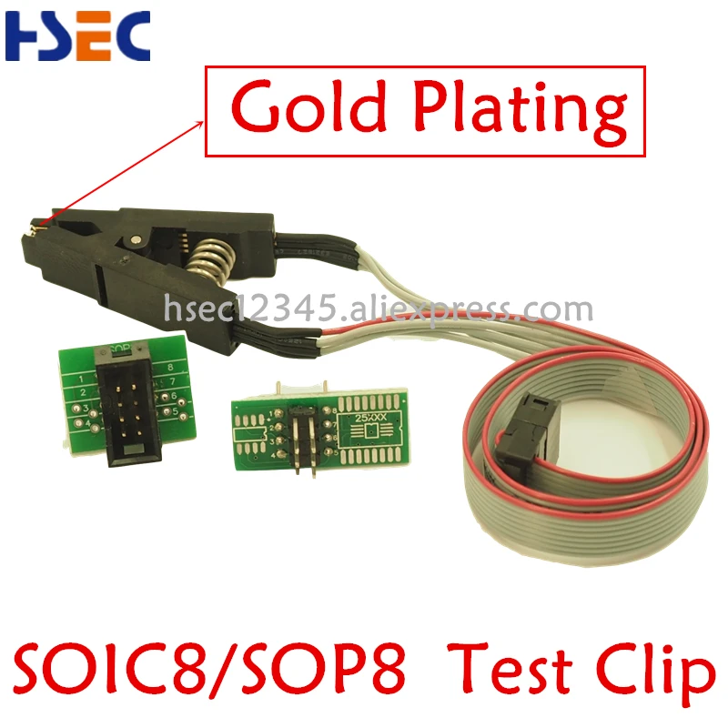 original soic8 sop8 test clip cable for TL866ii plus TL866 T48 EZP2019 ...