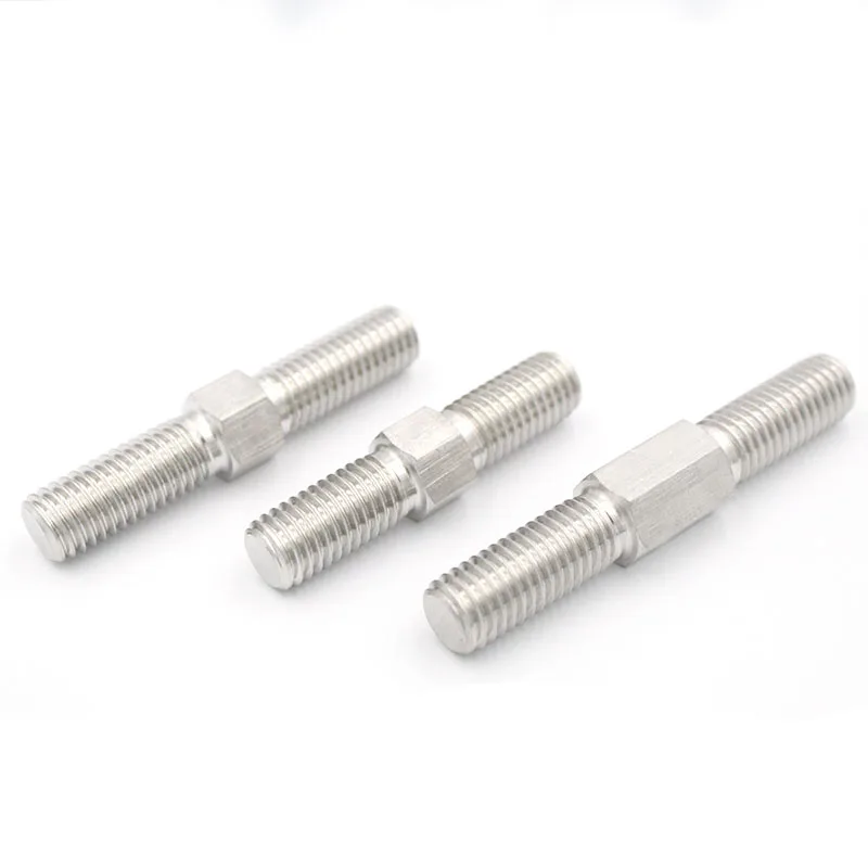 1pcs-M6-stainless-steel-double-head-screws-hex-positive-and-negative ...