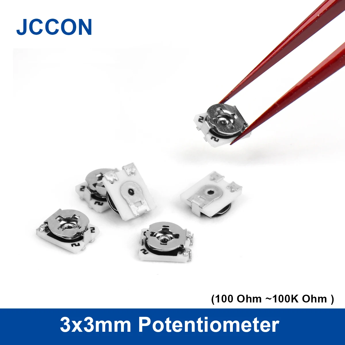 10Pcs-3x3-Trimpot-Trimmer-Resistance-Potentiometer-SMD-100-200-2K-10K ...