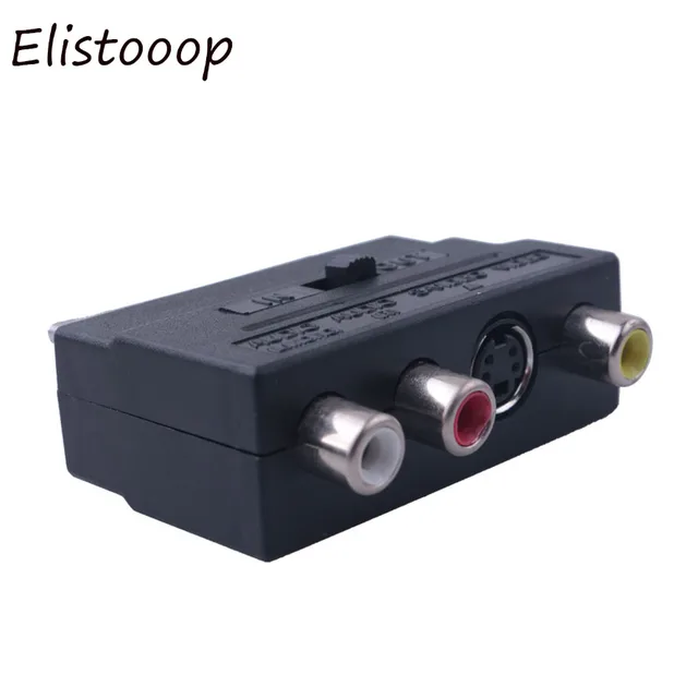 RCA Cable RGB Scart To 3 RCA S-Video Adapter Composite RCA SVHS S-Video ...