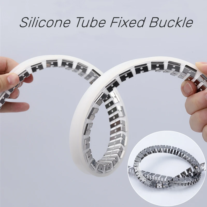 1M/pcs Linear Skeleton Fixed Buckle LED Flexible Silicone Neon Tube ...