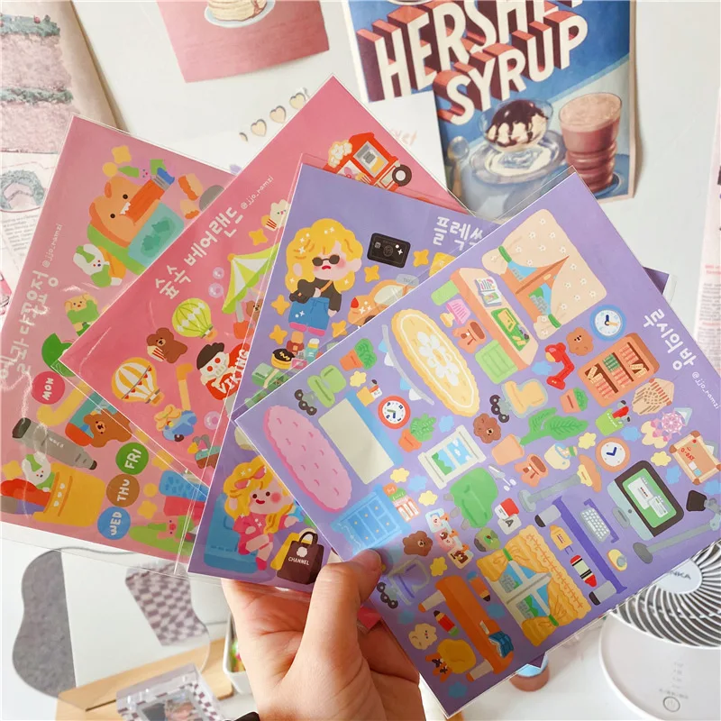 Cute Ferris Wheel Life Landscaping Sticker DIY Scrapbooking Journal ...