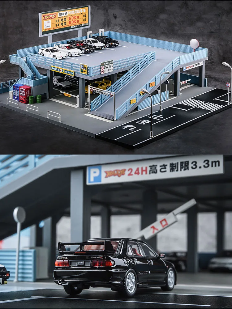 1-64-Miniature-Japanese-Style-Model-Car-Toy-Scene-Street-View-Double ...