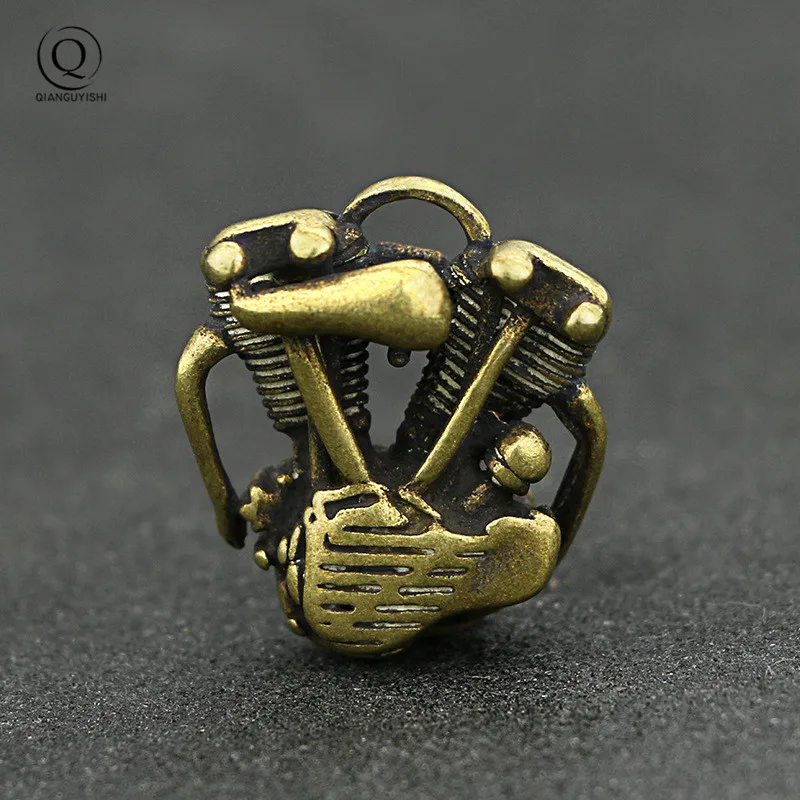 Retro-Brass-Motorcycle-Engine-Key-Chain-Pendants-Handmade-Creative-Men ...