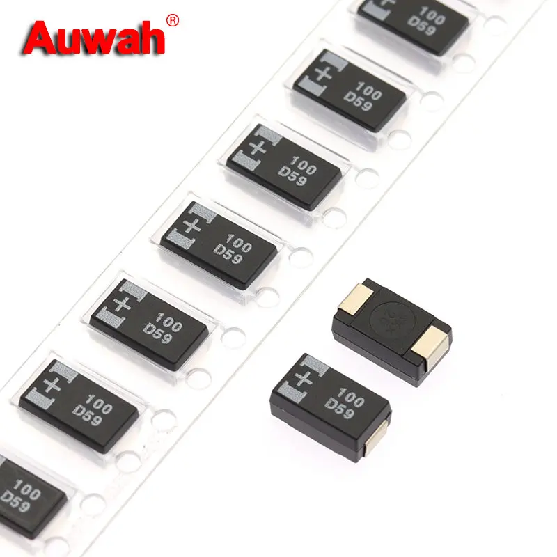 5pcs 20v 100uf 7343 Type D Smd Polymer Tantalum Capacitors 20tqc100myf ...