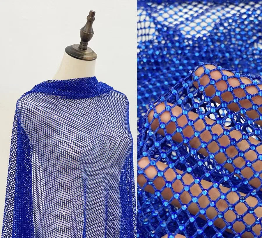 Rhinestones-Fabric-Mesh-applique-Glass-Crystal-Ribbon-Sewing-Trimming ...