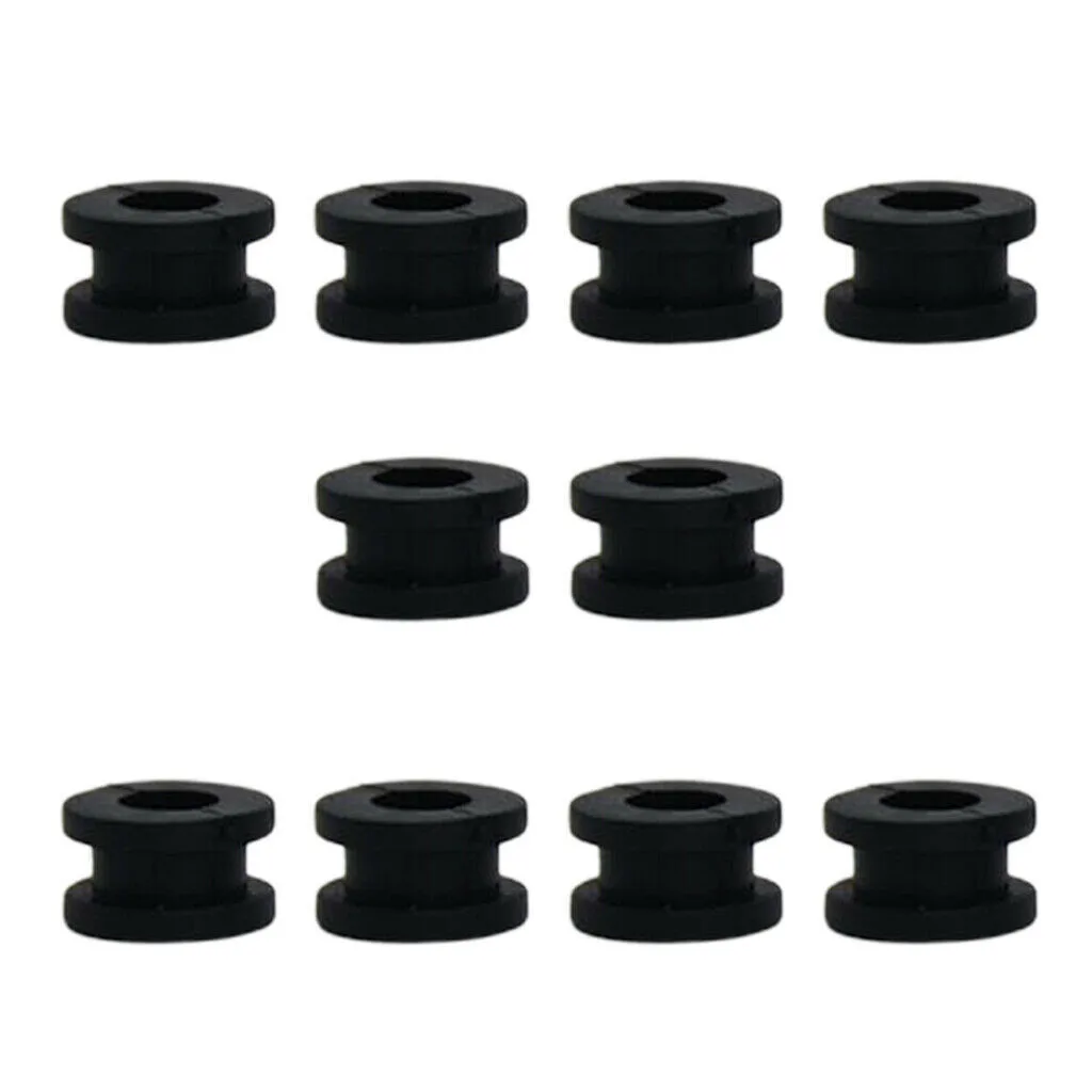10Pc Universal Motorcycle Rubber Grommet Mount Set Side Cover For ...