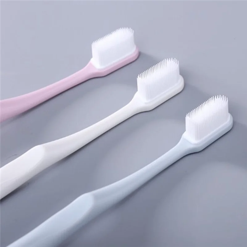 3Pcs/set Nano-antibacterial Toothbrush Soft Toothbrush Adult Silicone ...