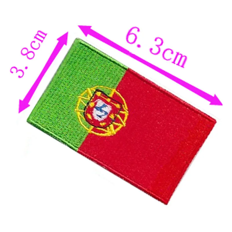 Portugal-Flag-Embroidery-Patch-ferro-de-alta-qualidade-costurar-apoio-6 ...