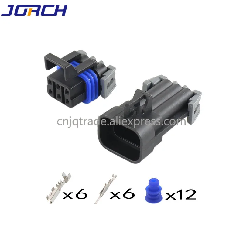 5sets-Delphi-6-Way-150-Series-Female-and-male-Metri-Pack-Housings-Plug ...