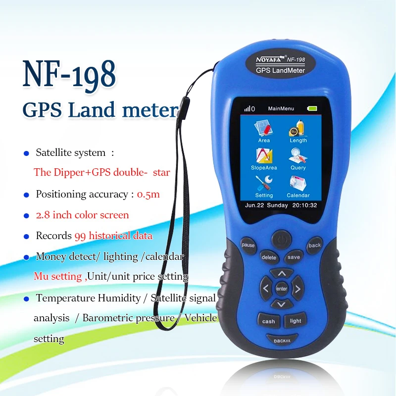 Gps Land Meter Nf-198 Gps Survey Equipment Use For Farm Land Surveying ...