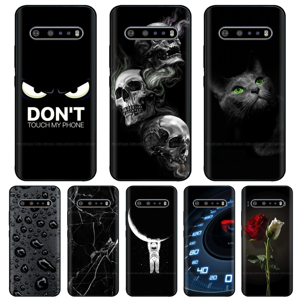For LG V60 ThinQ Case 6.8" Soft Silicon Tpu Phone Cover Funda For LG ...