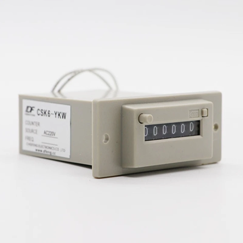Electromagnetic Counter 6 Digit Pulse Counter AC220V / AC110V / DC24V ...