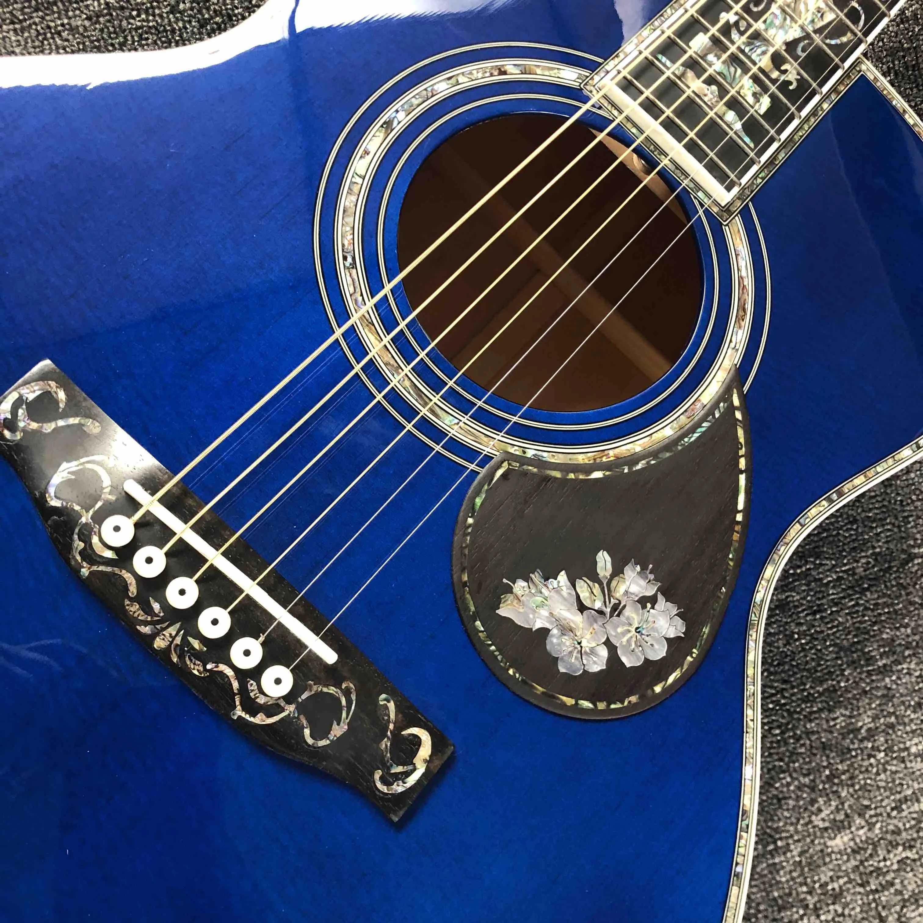 Gibson Blue Acoustic Guitar