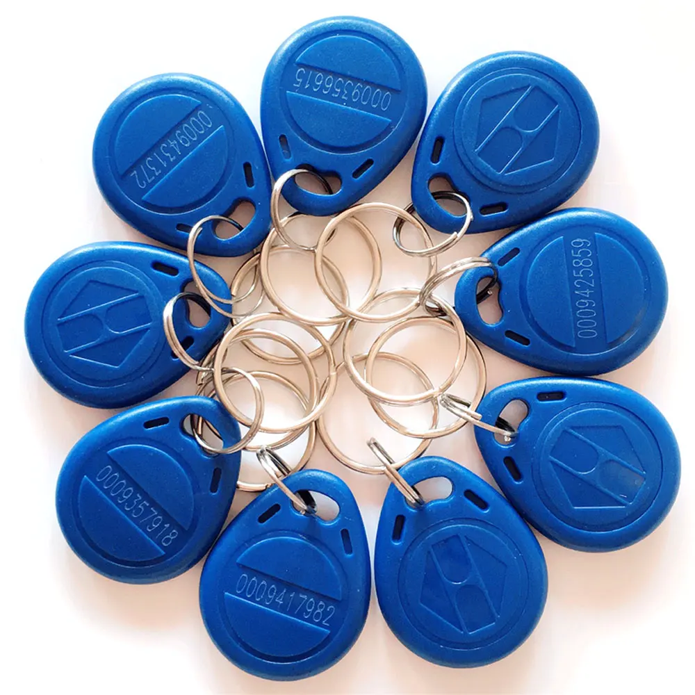 10pcs RF proximity EM/ID card key fob 125kHz shape card keyfob tags|id ...