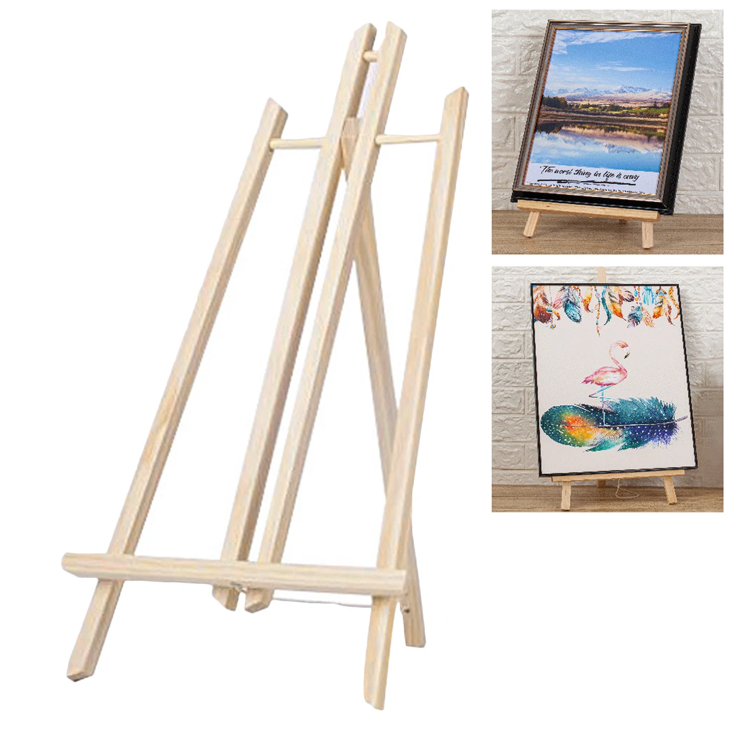 Portable-Wooden-Easel-Display-Shelf-Holder-Stand-for-Artist-Painting ...